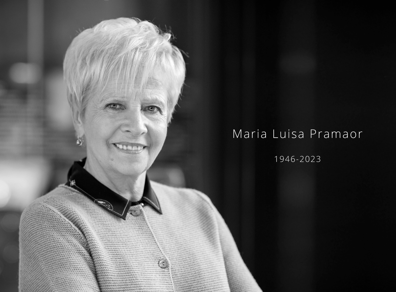 Memory of Maria Luisa Pramaor: Founder, Guiding Light, and Heart of ...