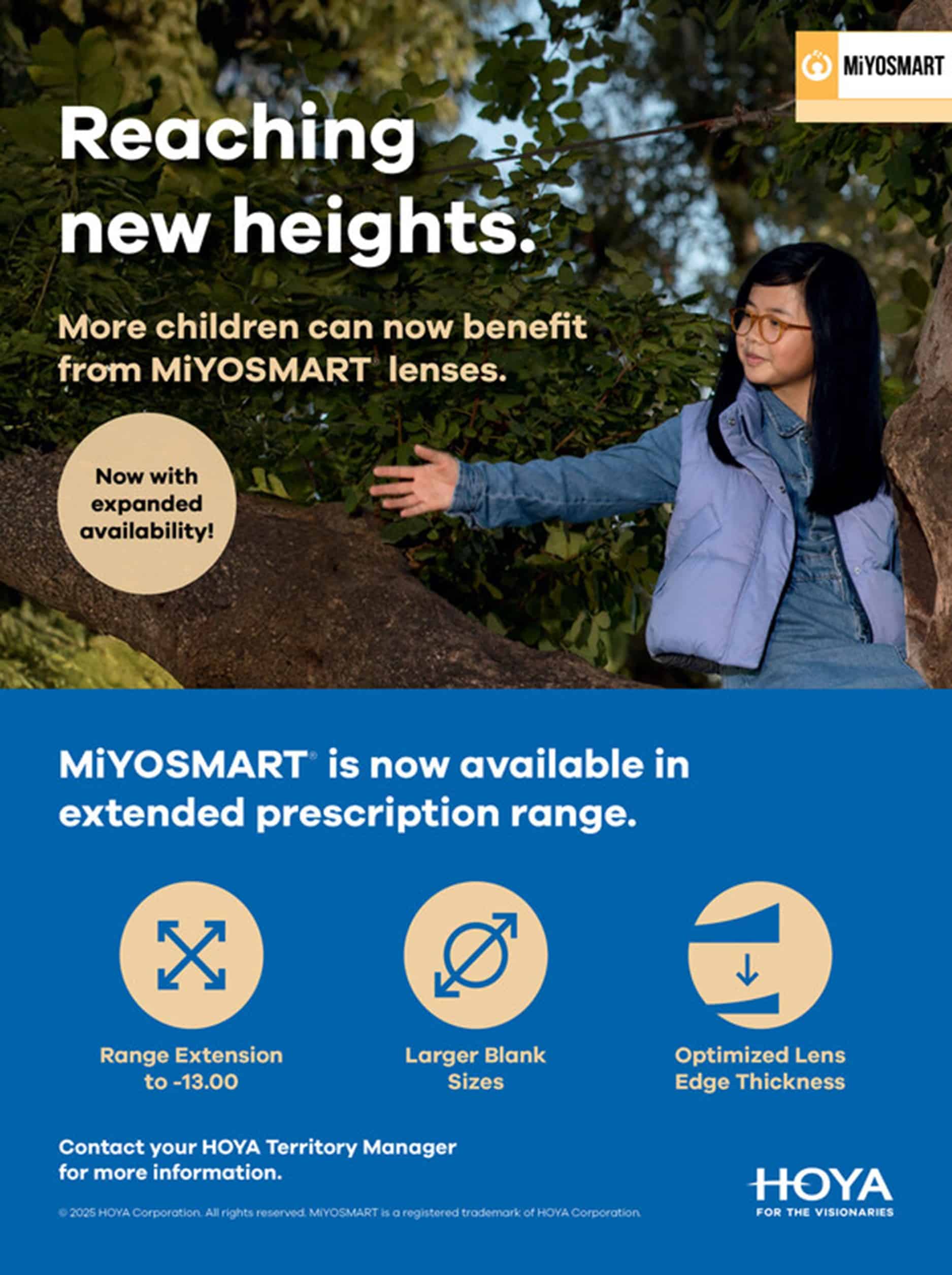 Reaching New Heights of Myopia Management in Children: HOYA Vision Care ...